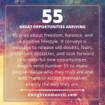 55 Angel Number - Great Opportunities Arriving | Seeing 55 Meaning