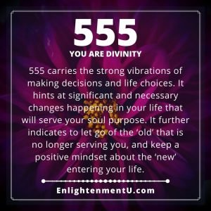 555 Angel Number - You Are Divinity | Seeing 555 Meaning