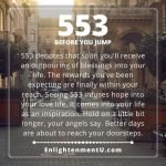553 Angel Number - Before You Jump | Seeing 553 Meaning