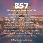Angel Number 857 – Celestial Reflection | Seeing 857 Meaning