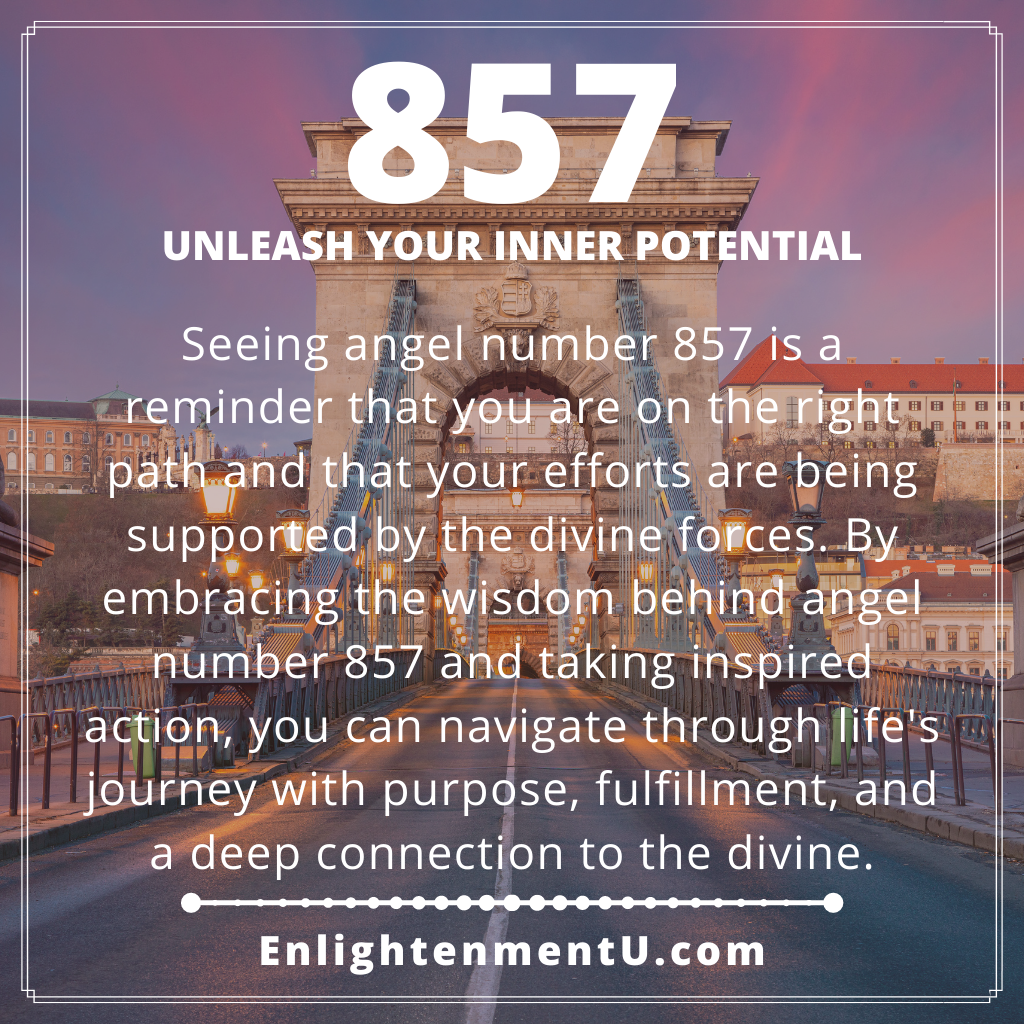 Angel Number 857 Celestial Reflection Seeing 857 Meaning