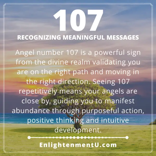 107 Angel Number – Recognizing Meaningful Messages | Seeing 107 Meaning