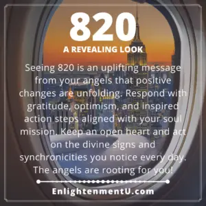 820 Angel Number - A Revealing Look | Seeing 820 Meaning