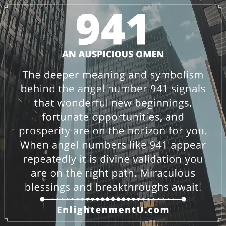 941 Angel Number – An Auspicious Omen | Seeing 941 Meaning