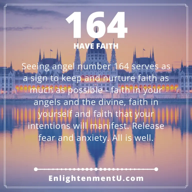 Seeing 164 Angel Number Meaning – The Divine Message From Your Guardian ...
