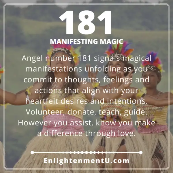 Seeing 181 Angel Number Meaning – The Gateway To Abundance | Seeing 181 ...