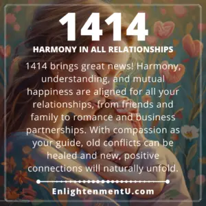 Seeing 1414 Angel Number - Meaning In Love, Life, Money & More