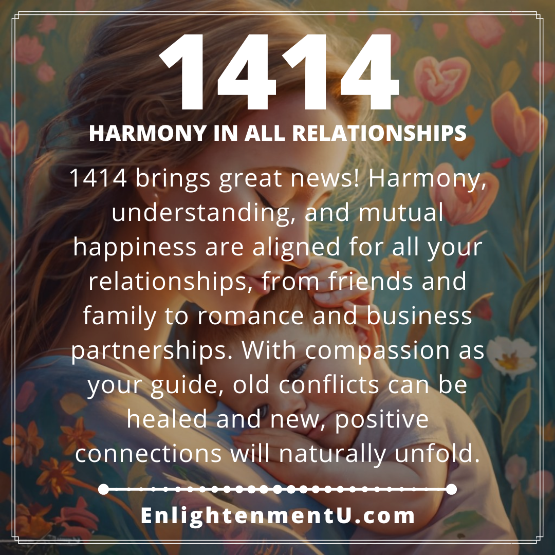 Seeing 1414 Angel Number - Meaning In Love, Life, Money & More